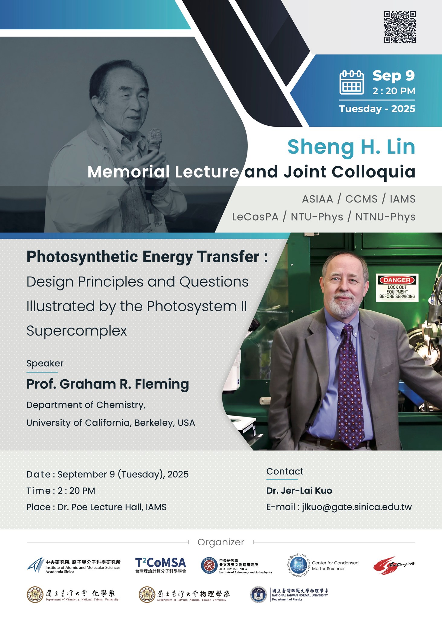 Sheng H. Lin Memorial Lecture 林聖賢院士紀念講座將於2025年9月9日及9月12日舉辦 – 台灣理論計算分子科學 ...